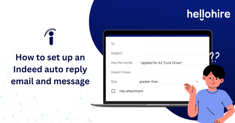 How to set up an Indeed auto reply email and message - Hellohire